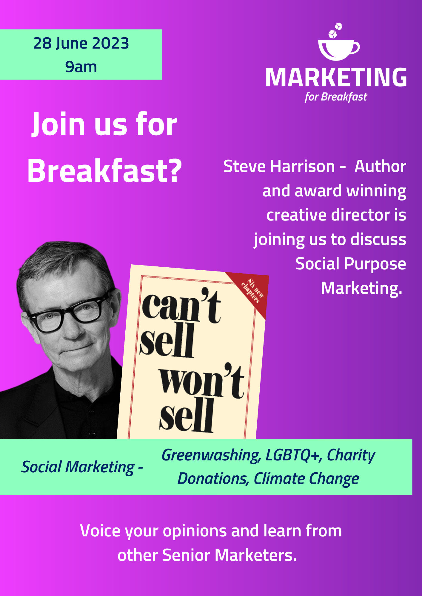 Marketing for Breakfast Next Session